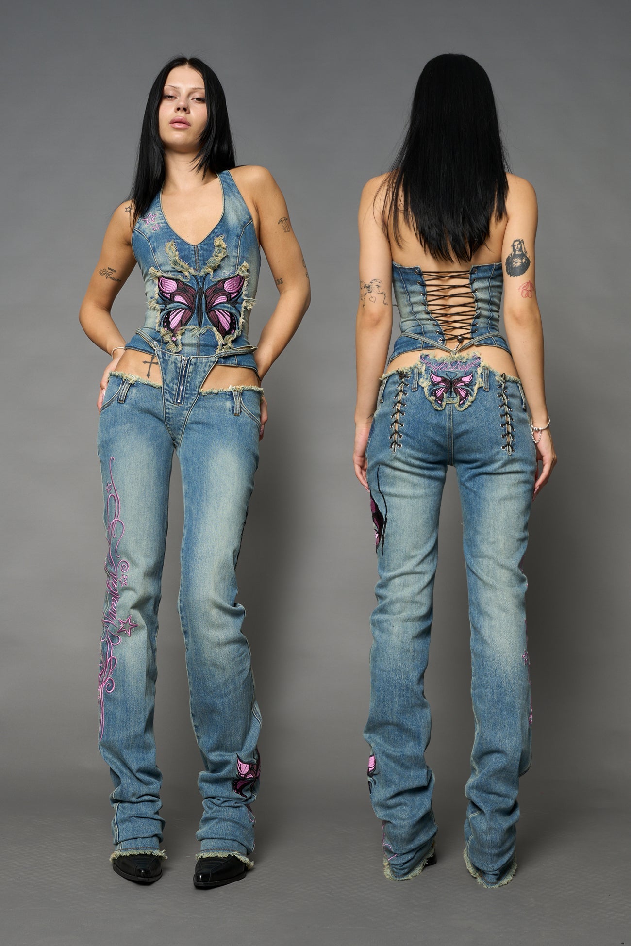 NAMILIA Denim Thong Pants